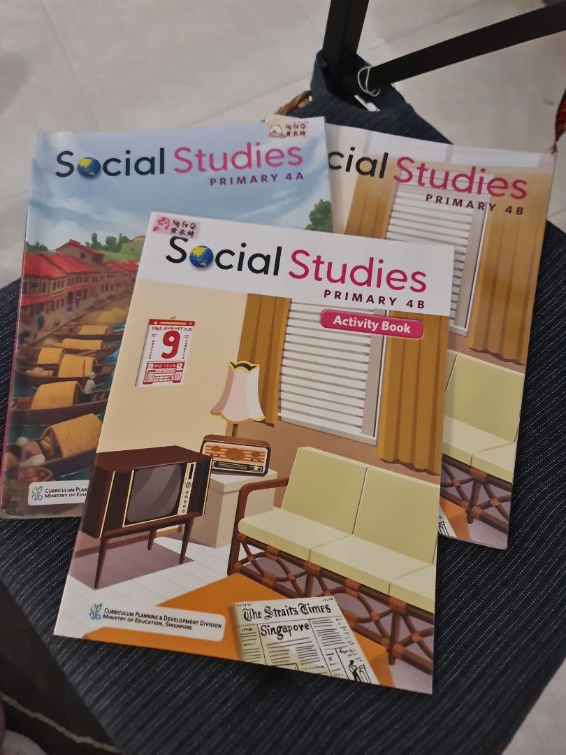 Primary 4 P4 Social Studies Textbooks 4A and 4B / Activity Book 4B ...