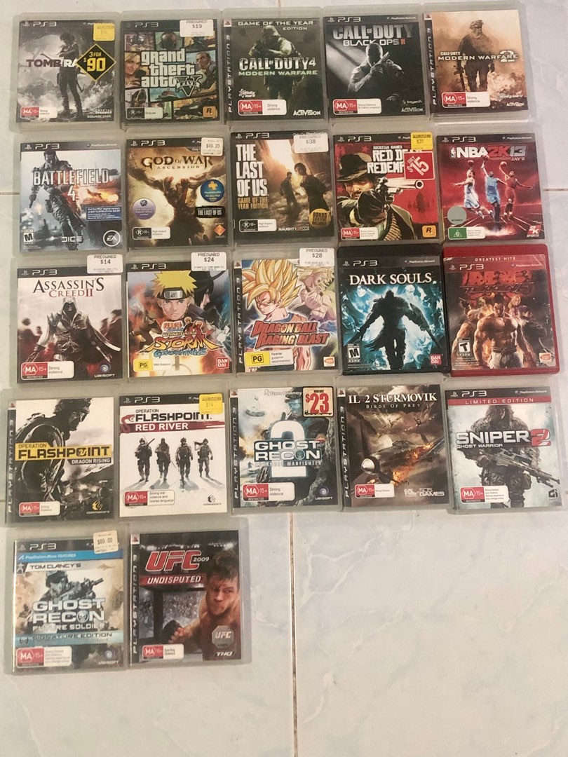 PS3 GAMES AS PACK, Video Gaming, Video Games, PlayStation on Carousell