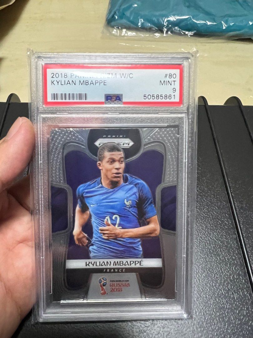 PSA 9 Kylian Mbappe Rookie Card 2018 Prizm World Cup, Hobbies & Toys ...