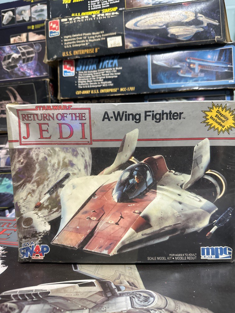 RARE MPC/ERTL Star Wars A-Wing Fighter model kit 1:48 (Item #8933 ...