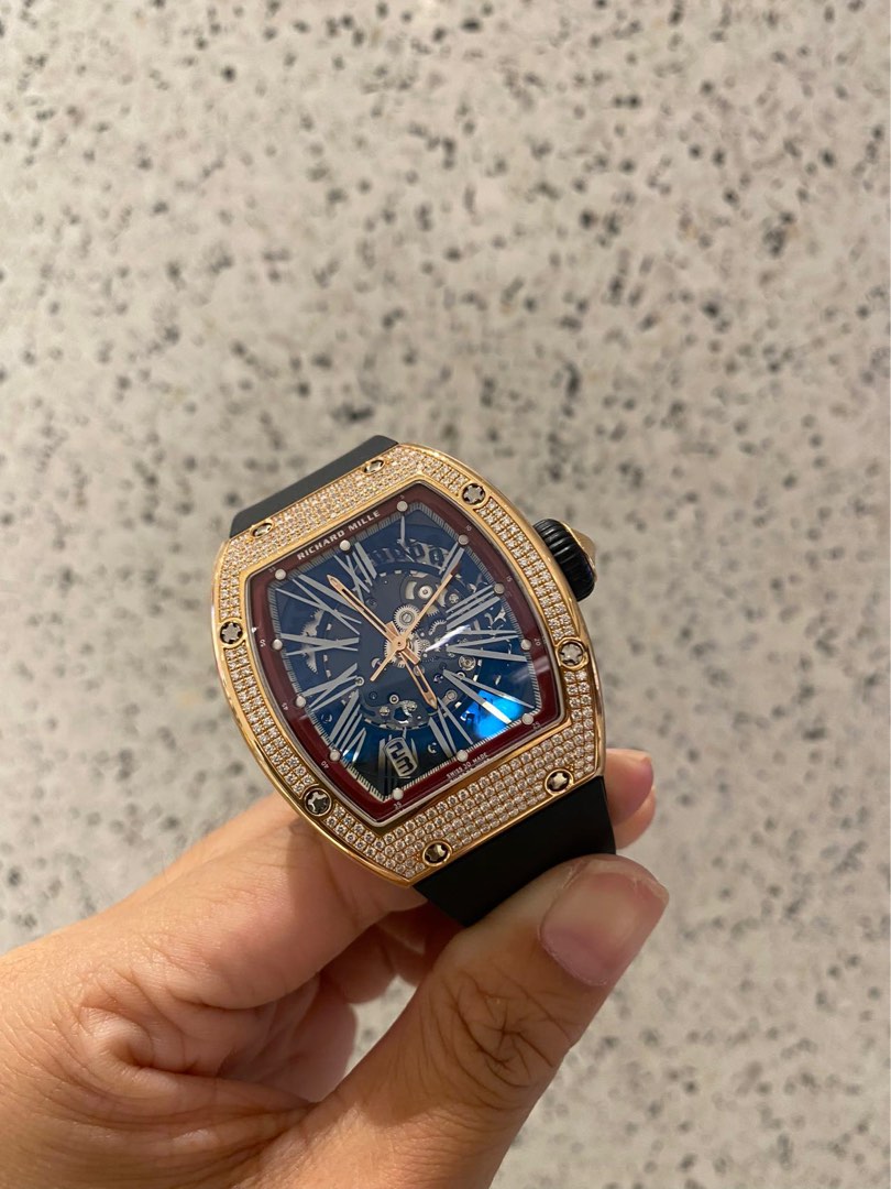 Richard Mille RM023 18K Rose Gold with Factory-Fitted Brilliant-Cut ...