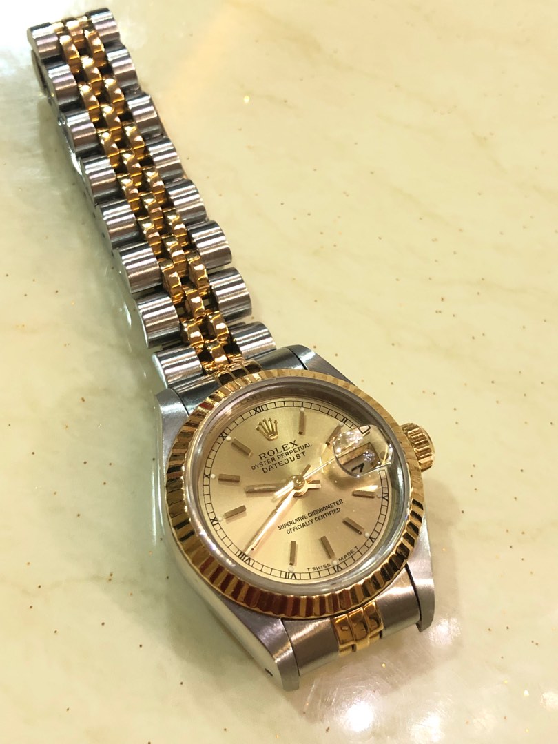 Rolex Ladies Datejust Model 69173, Luxury, Watches on Carousell