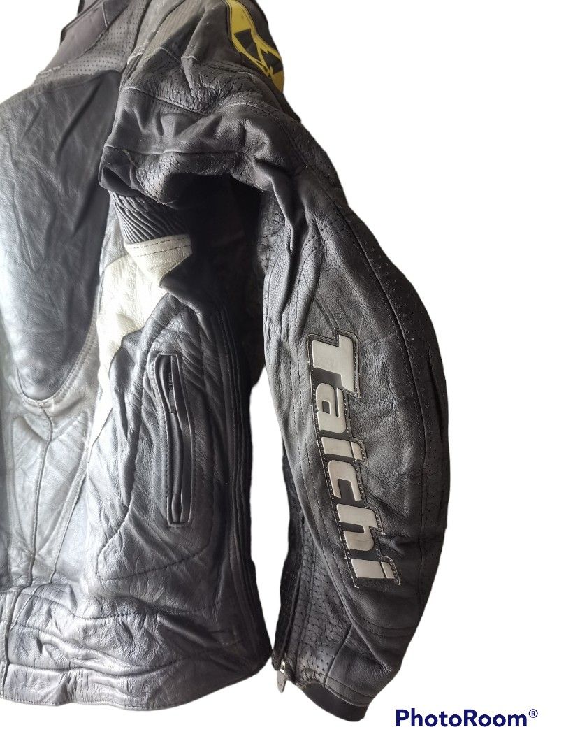 Rs Taichi Leather Riding Jaket, Men's Fashion, Coats, Jackets and Outerwear on Carousell