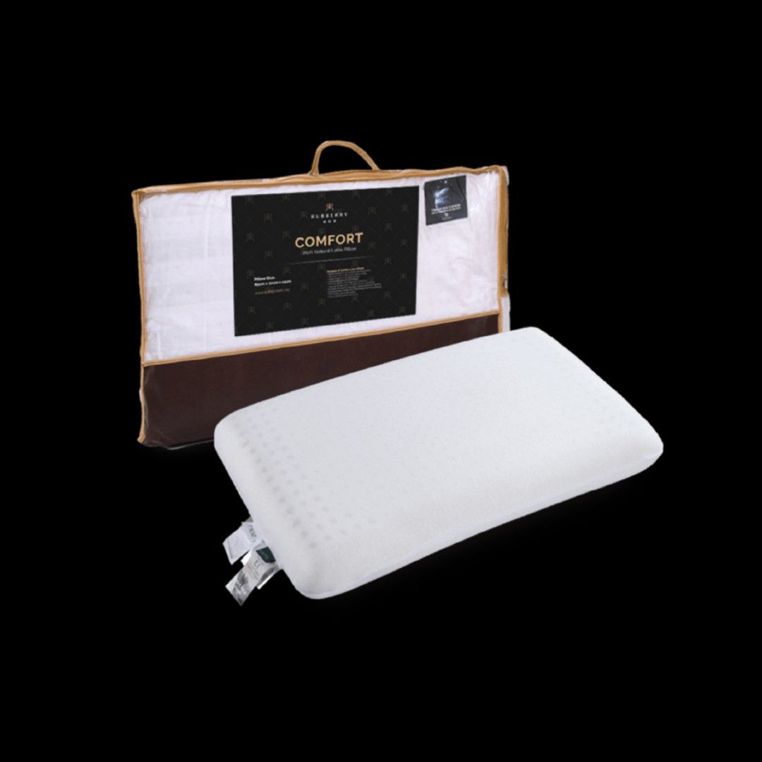 RUBBERRY 100% Natural Latex Comfort Pillow, Furniture & Home Living ...