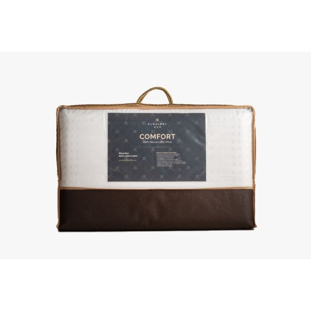 RUBBERRY 100% Natural Latex Comfort Pillow, Furniture & Home Living ...