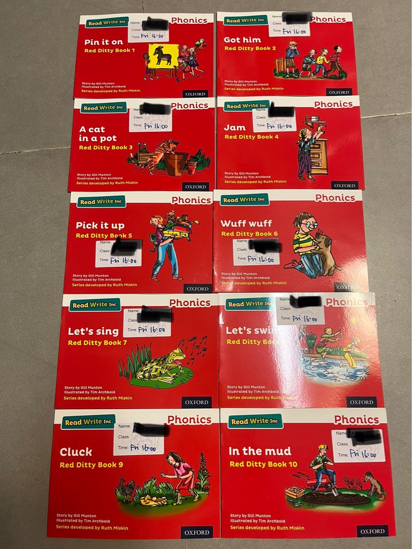 Oxford RWI phonics book (Red), 興趣及遊戲, 書本 & 文具, 小朋友書 - Carousell