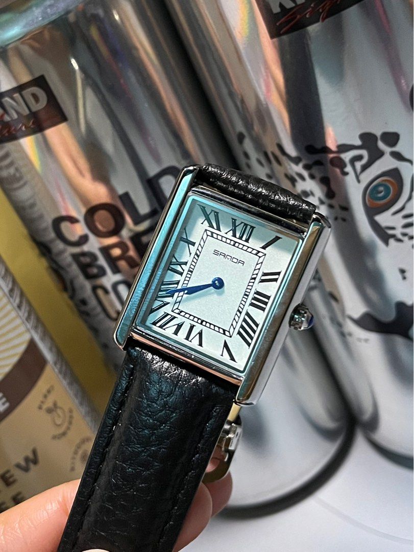 Sanda Tank Watch (Cartier Homage), Women's Fashion, Watches ...