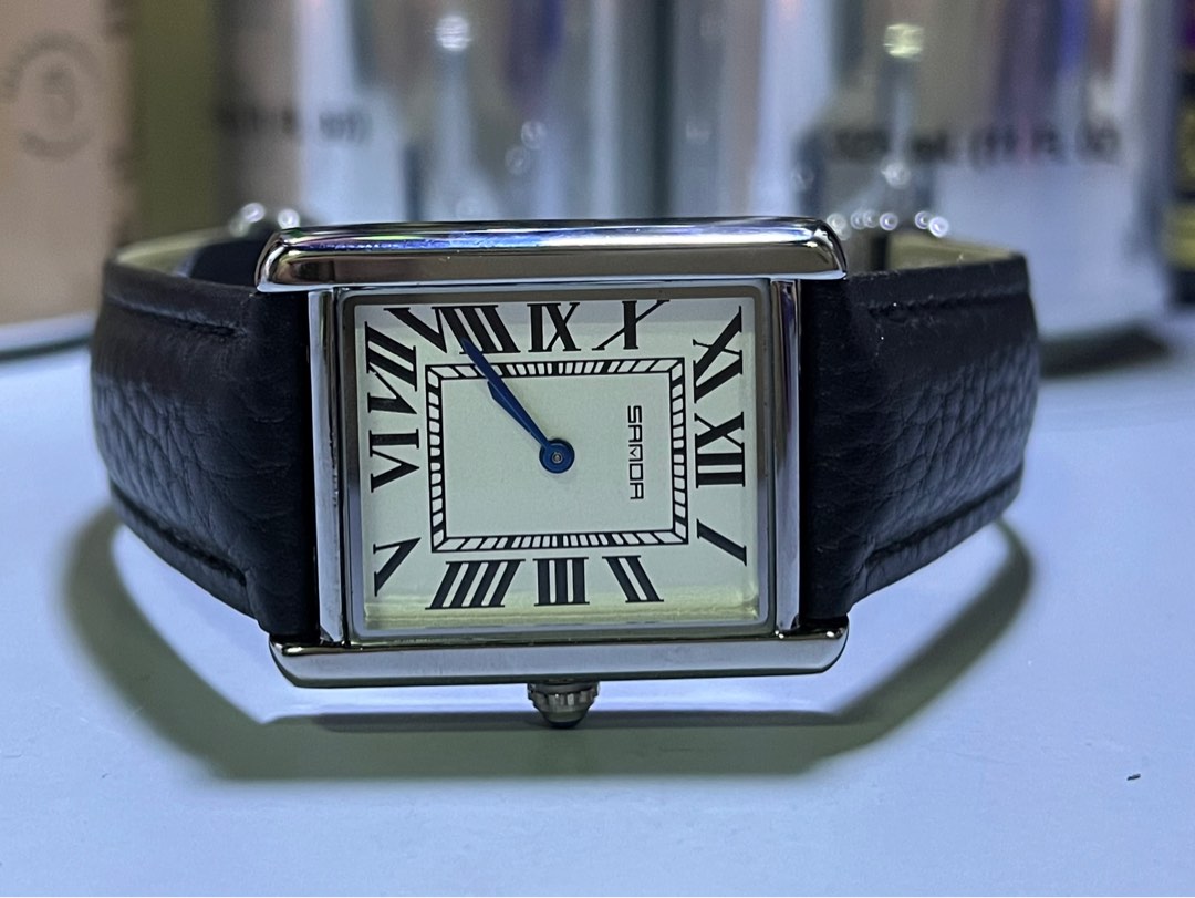 Sanda Tank Watch (Cartier Homage), Women's Fashion, Watches ...