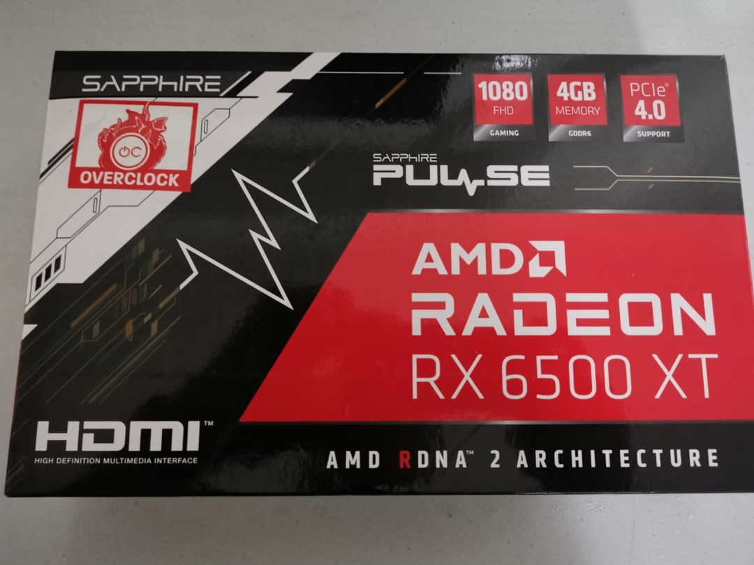 Sapphire AMD Radeon RX 6500 XT OC Edition 4GB GDDR6 Graphics Card $150 ...