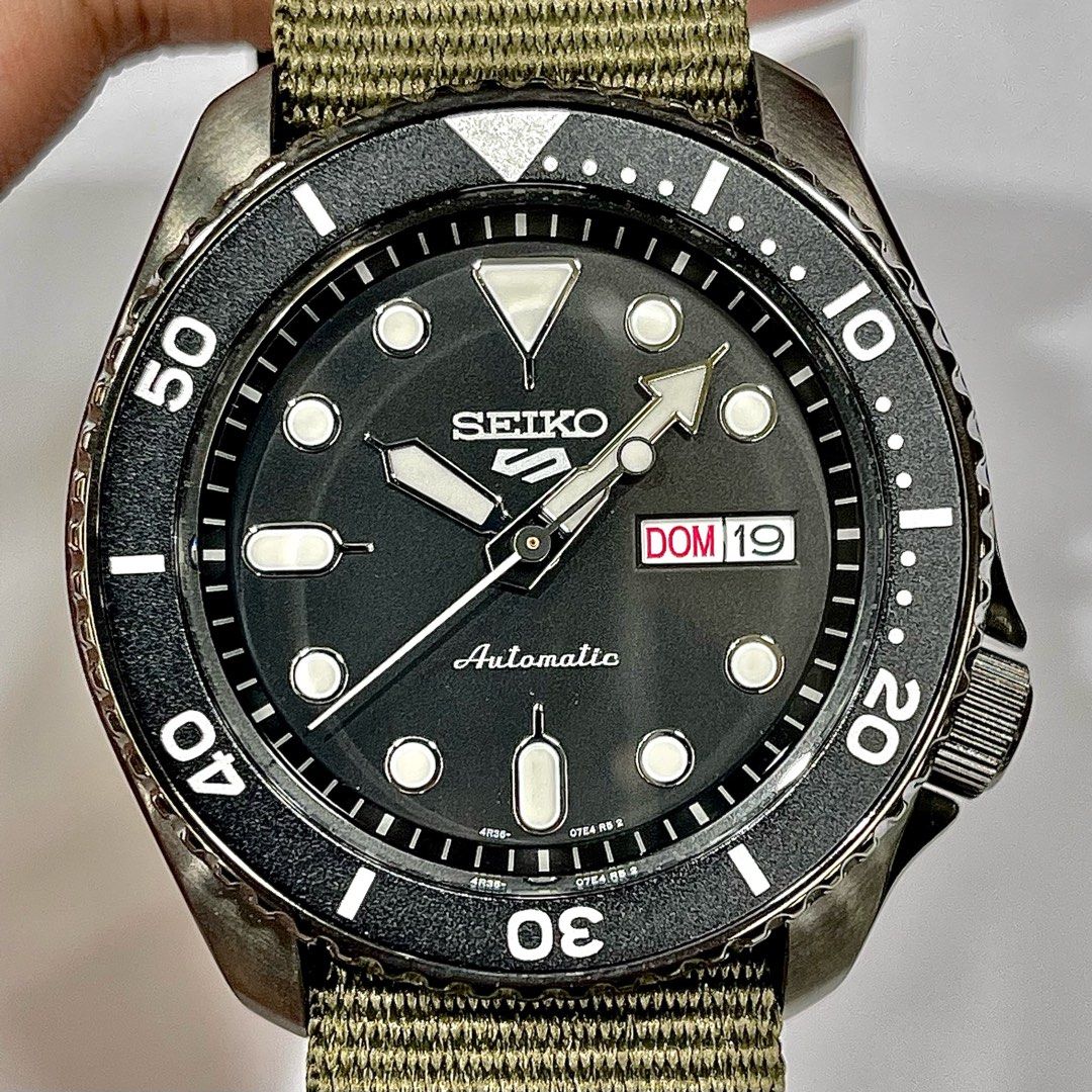 Seiko Black 5KX on Military Nato strap SRPD65K4, Men's Fashion, Watches ...