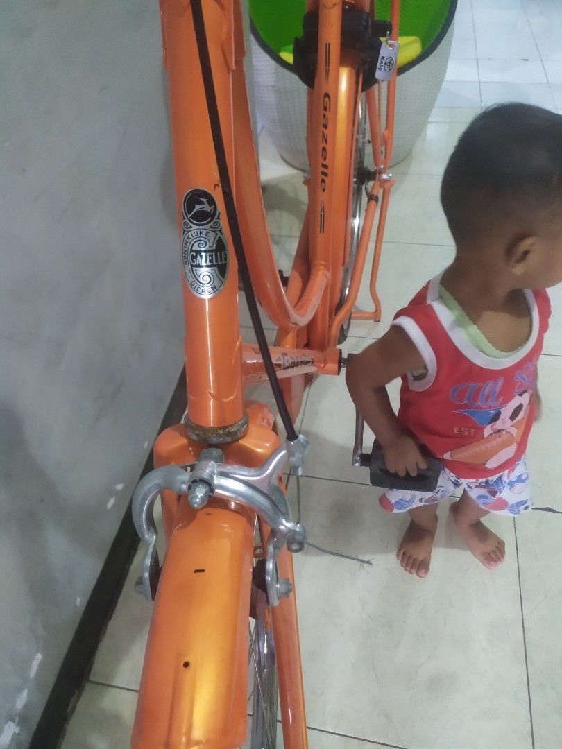 Sepeda Gazelle Orange asli Belanda dijamin langka, Olah Raga, Sepeda di ...