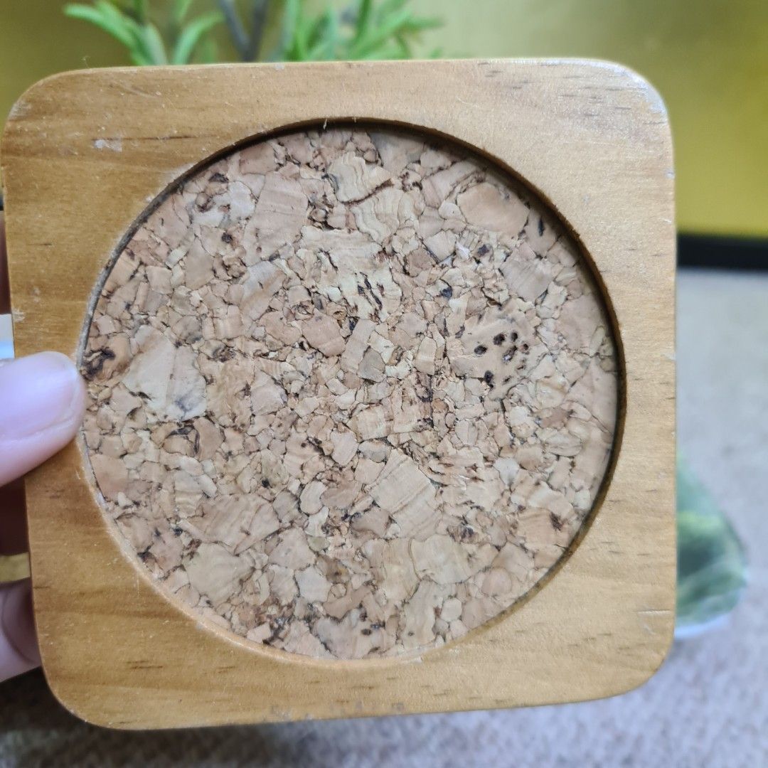 SET OF 5 COUPLES TALL CURVY DRINKING GLASS WITH NATIVE RATTAN COASTERS ...