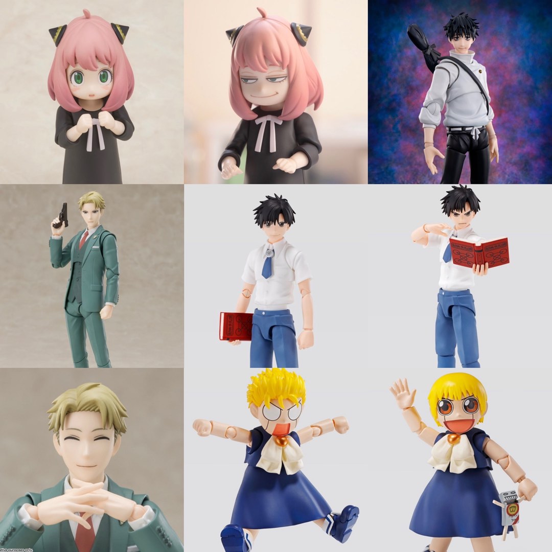 S.H.Figuarts SHF Takamine Kiyomaro, SHF Loid Forger, SHF Anya Spy ...