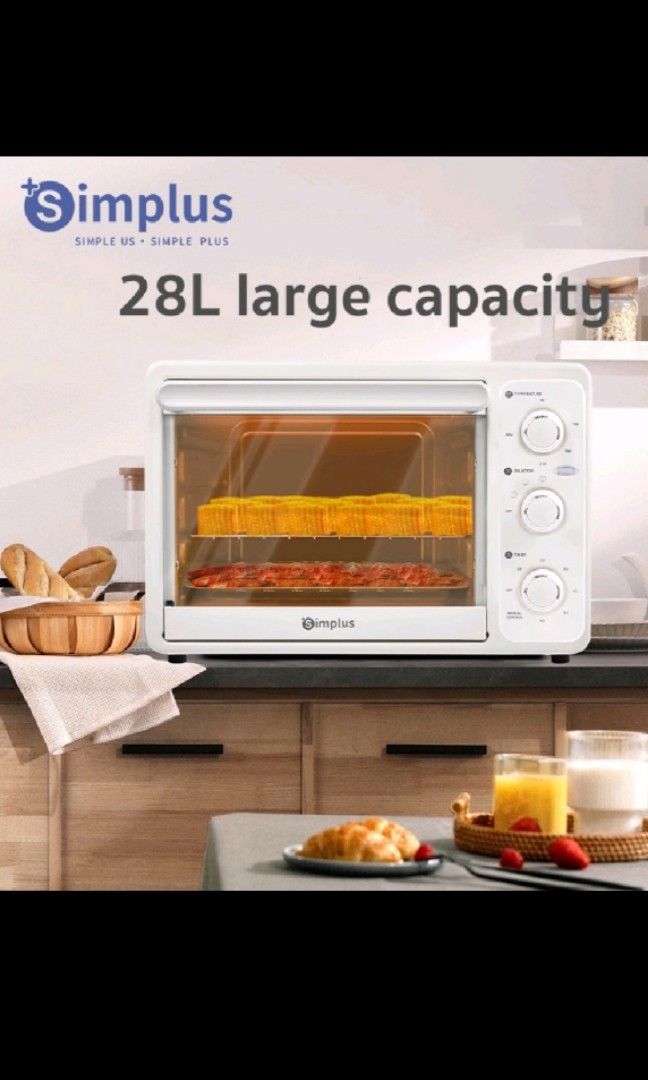 Toaster Oven Simplus 28L Mid-Size, TV & Home Appliances, Kitchen ...