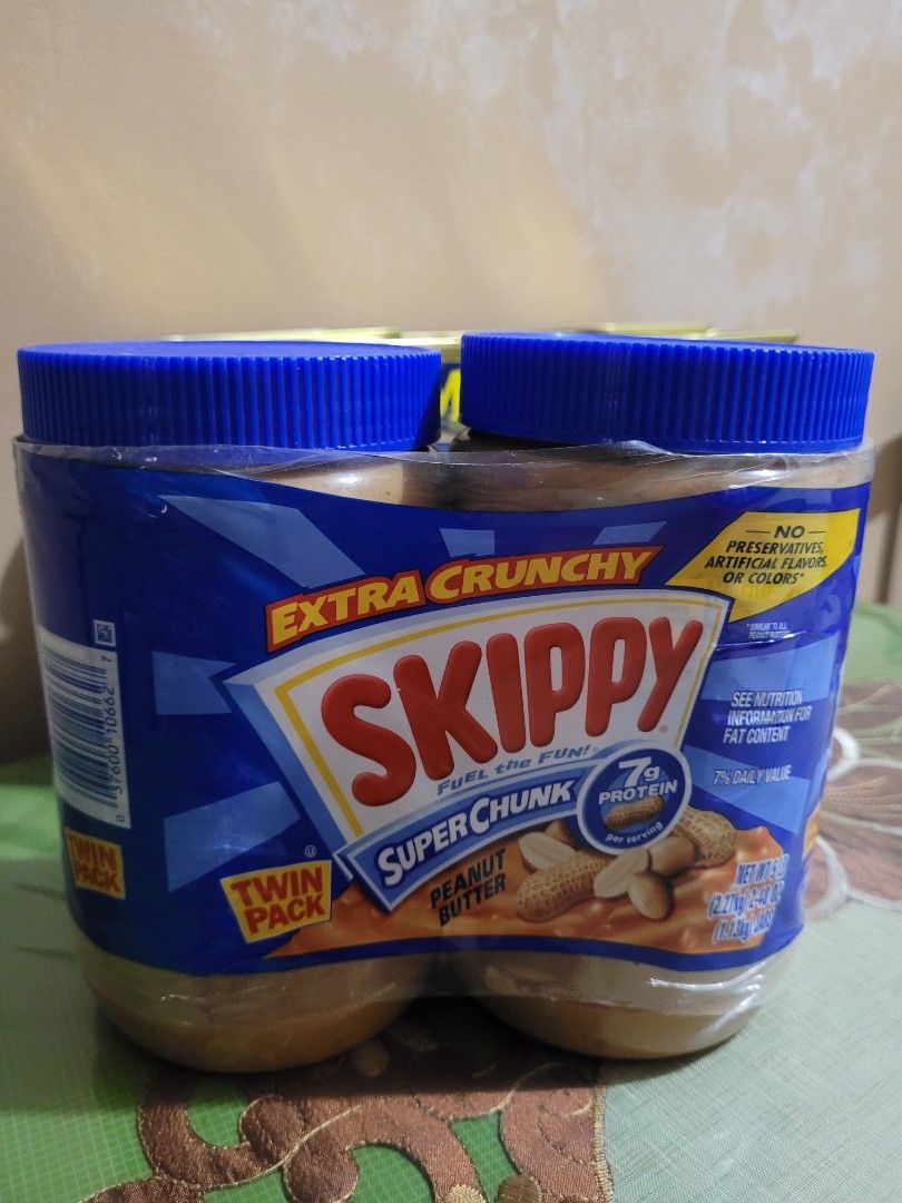 Skippy Extra Crunchy Twin Pack, Food & Drinks, Packaged & Instant Food ...