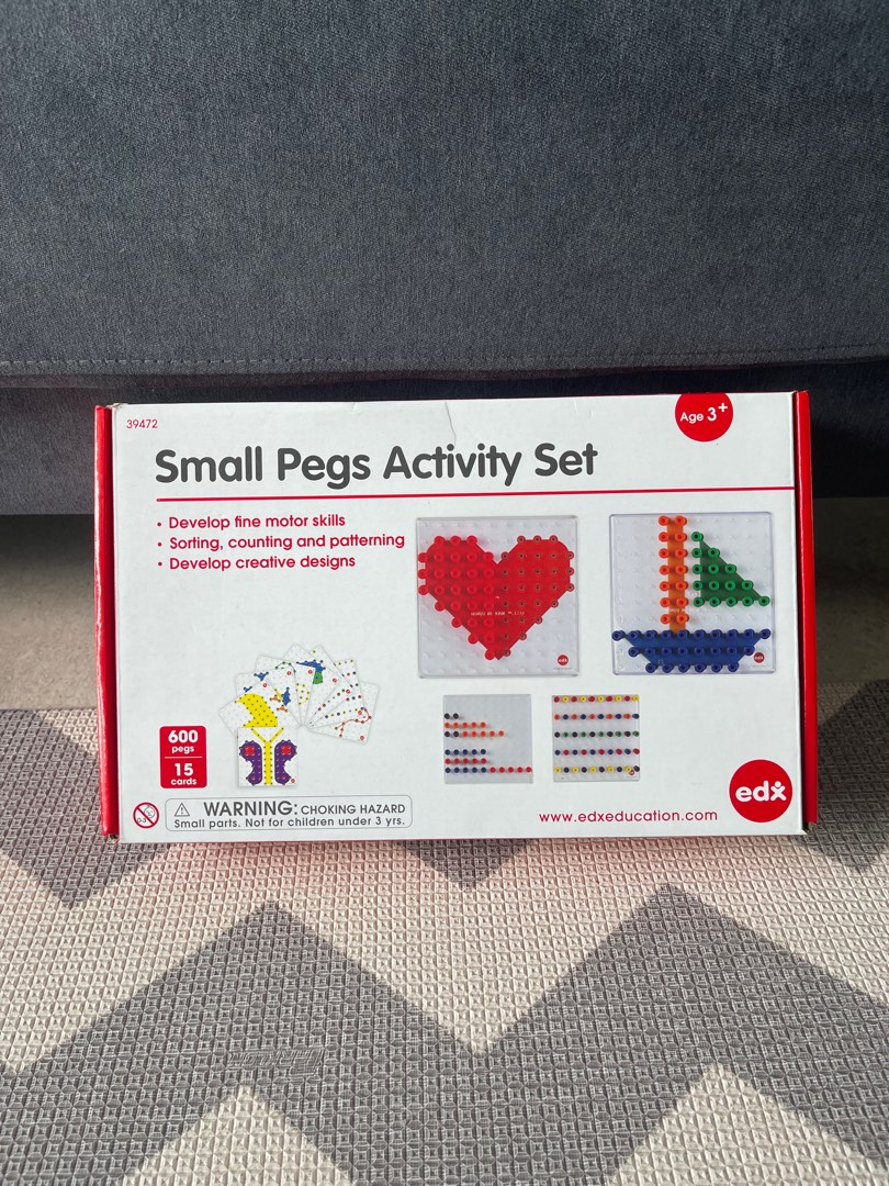 Small pegs activity set, Hobbies & Toys, Toys & Games on Carousell