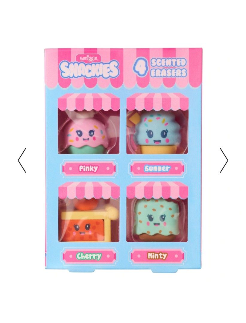 Smiggle Original Snackies Scented Erasers, Hobbies & Toys, Stationary ...