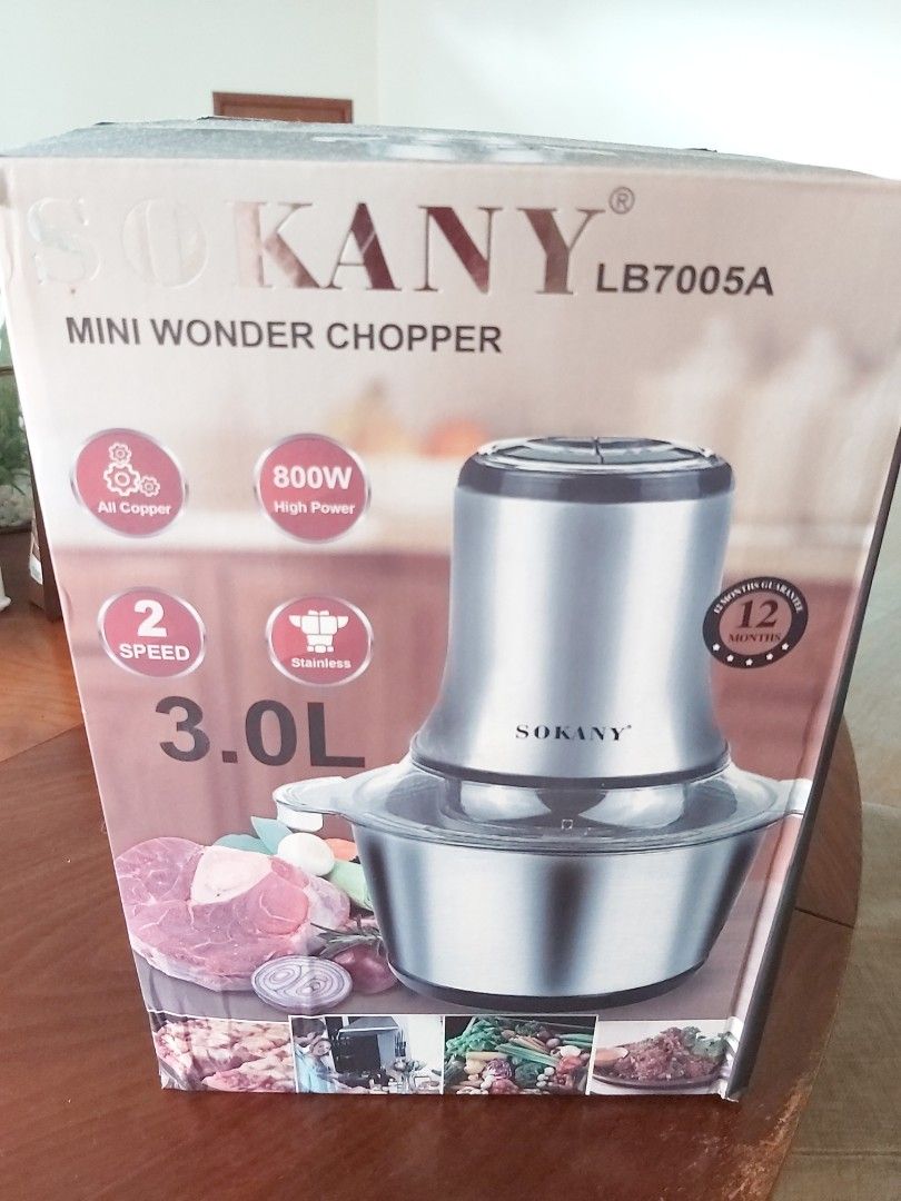 SOKANY 3L CHOPPER, TV & Home Appliances, Kitchen Appliances, Juicers ...