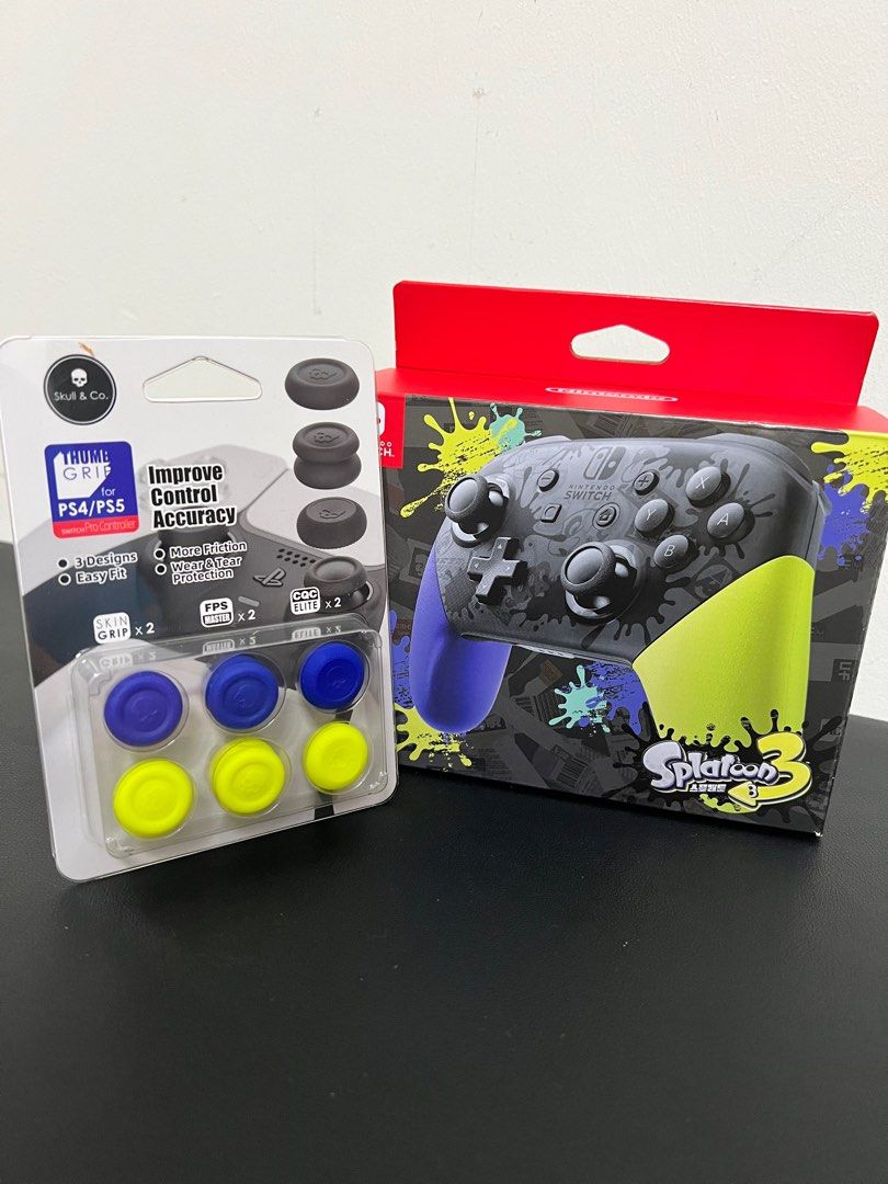 Splatoon 3 Pro Controller set for Nintendo Switch, Video Gaming, Video ...