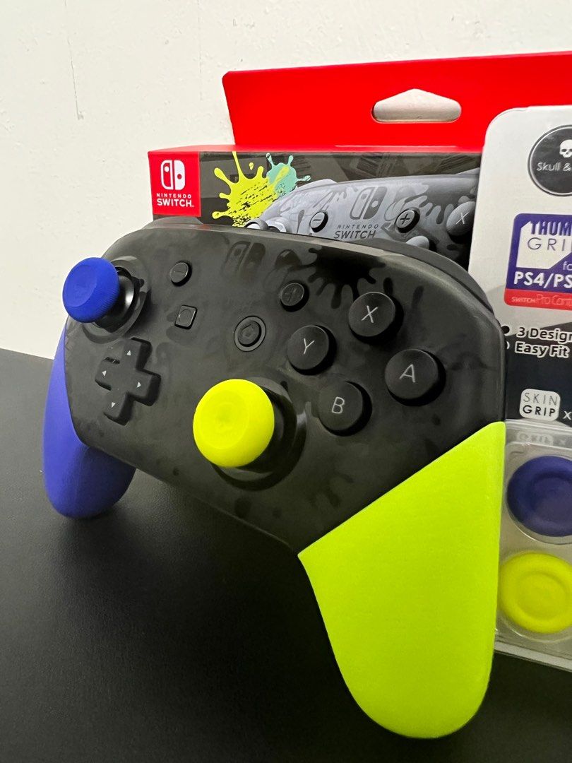 Splatoon 3 Pro Controller set for Nintendo Switch, Video Gaming, Video ...