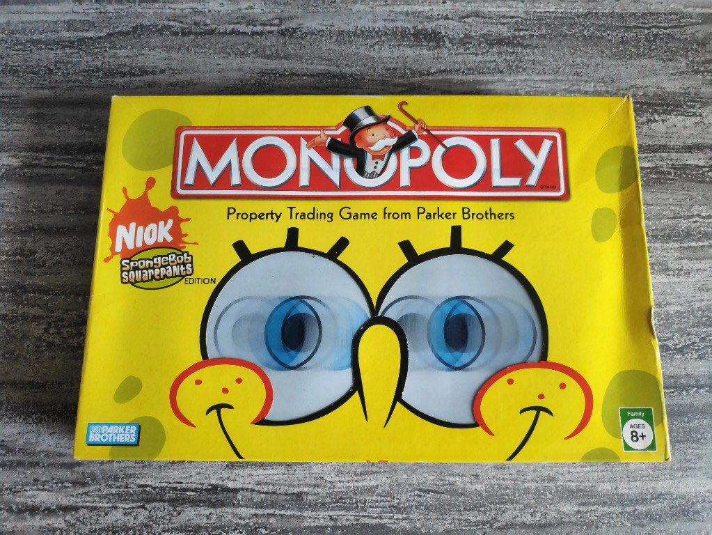 Spongebob Monopoly Junior, Hobbies & Toys, Toys & Games on Carousell