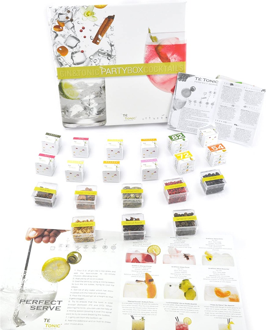 Te Tonic experience Gin Partybox garnish set Botanicals Infusions - for ...