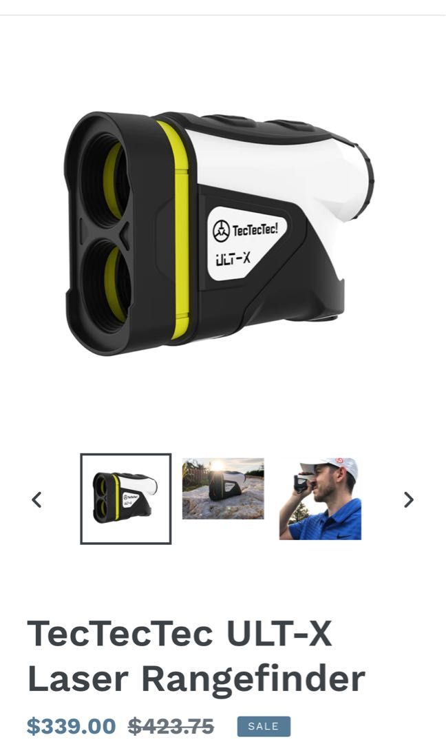 TecTecTec ULT-X Golf Rangefinder, Sports Equipment, Sports & Games, Golf on Carousell