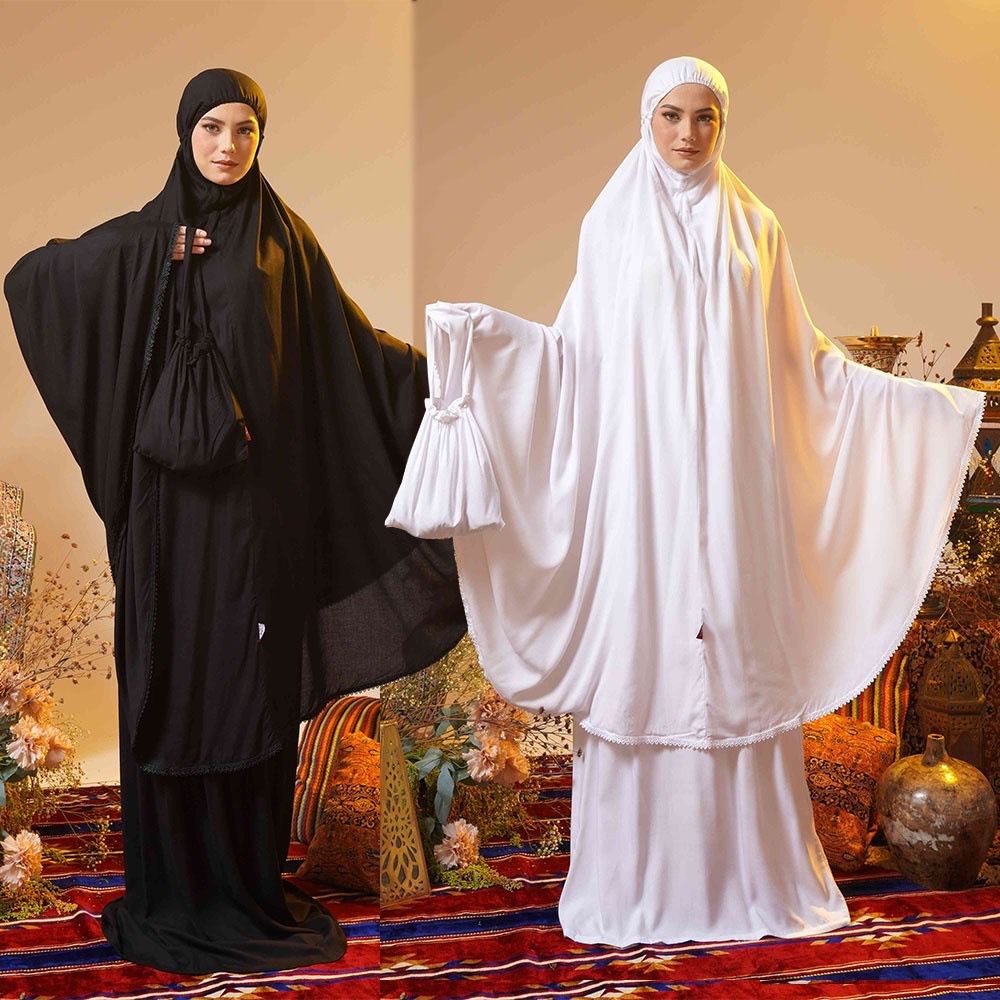 Telekung set, Women's Fashion, Muslimah Fashion, Prayer Sets on Carousell