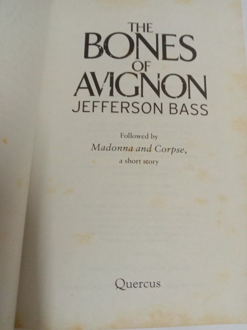 The bones of Avignon, Hobbies & Toys, Books & Magazines, Storybooks on ...