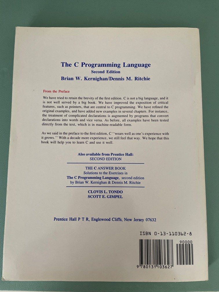 The C programming language, Hobbies & Toys, Books & Magazines ...
