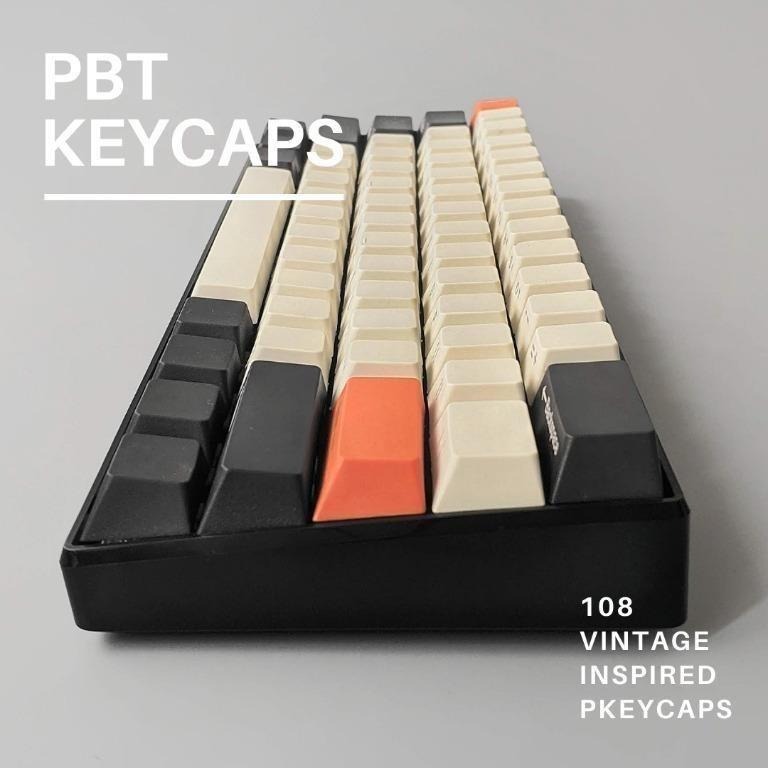 The Vintage-inspired PBT Key Caps (108 key caps), Computers & Tech ...