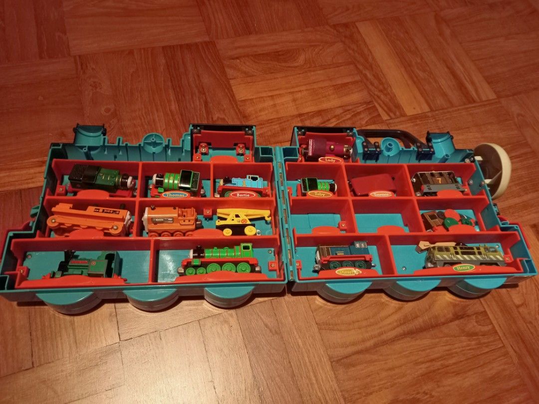 Thomas and friends trains with storage box set, Hobbies & Toys, Toys ...