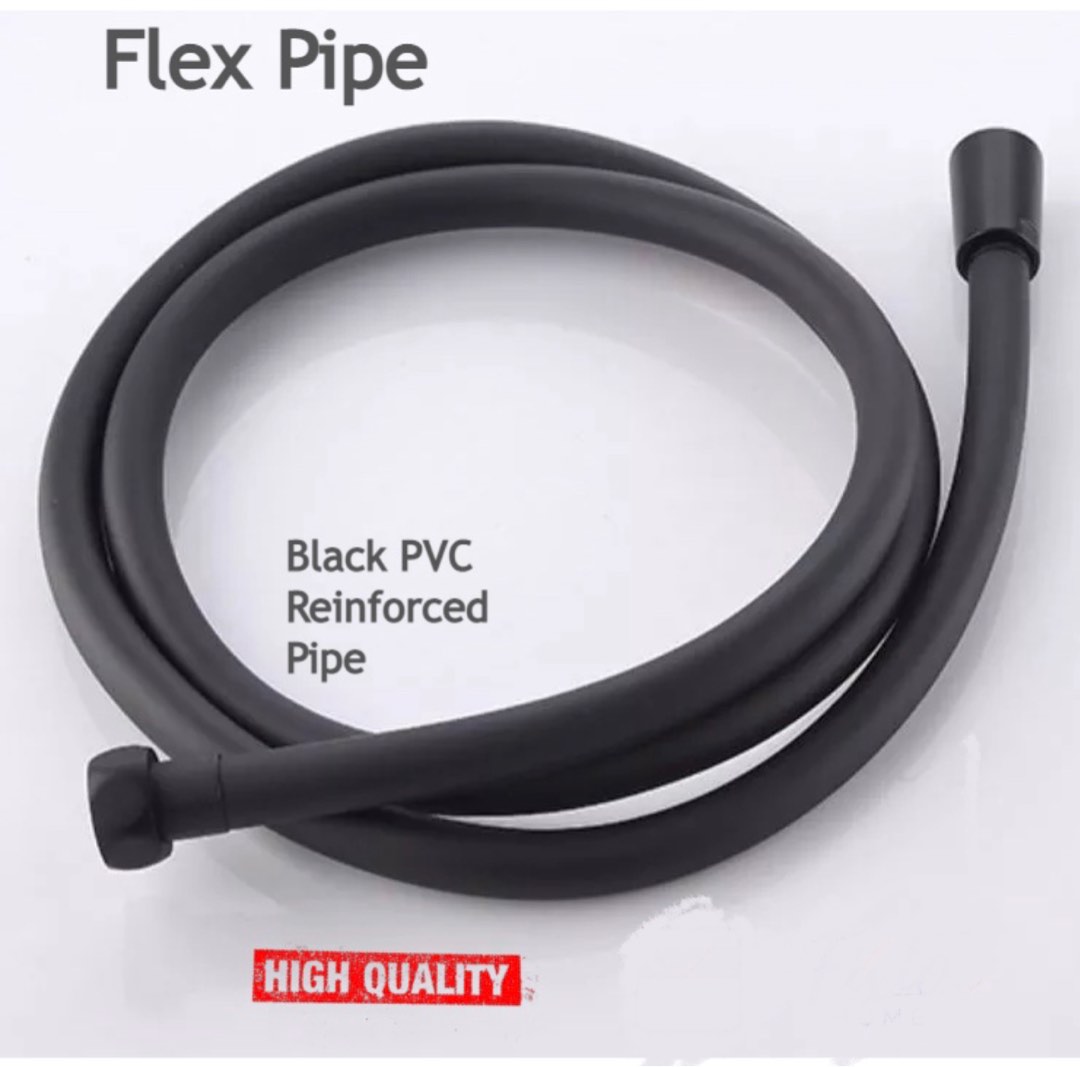 Toilet Black PVC Pipe 1.5m, Furniture & Home Living, Bathroom & Kitchen ...
