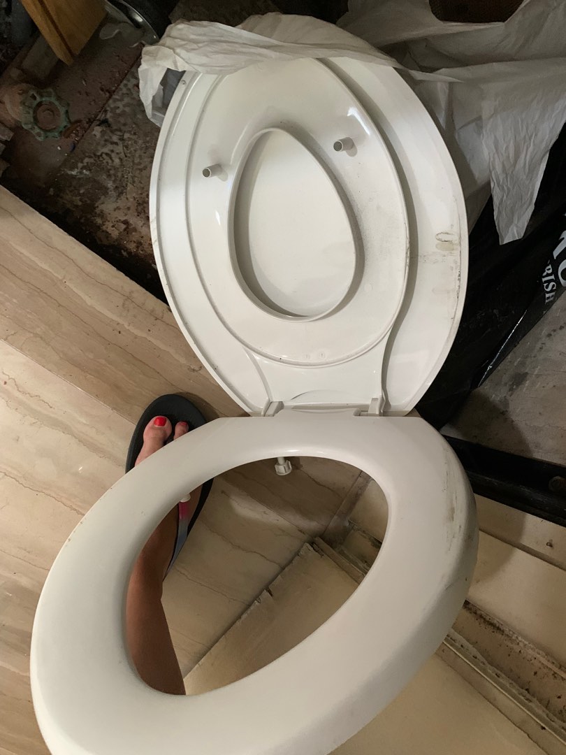 Toilet seat with child insert, Babies & Kids, Bathing & Changing ...