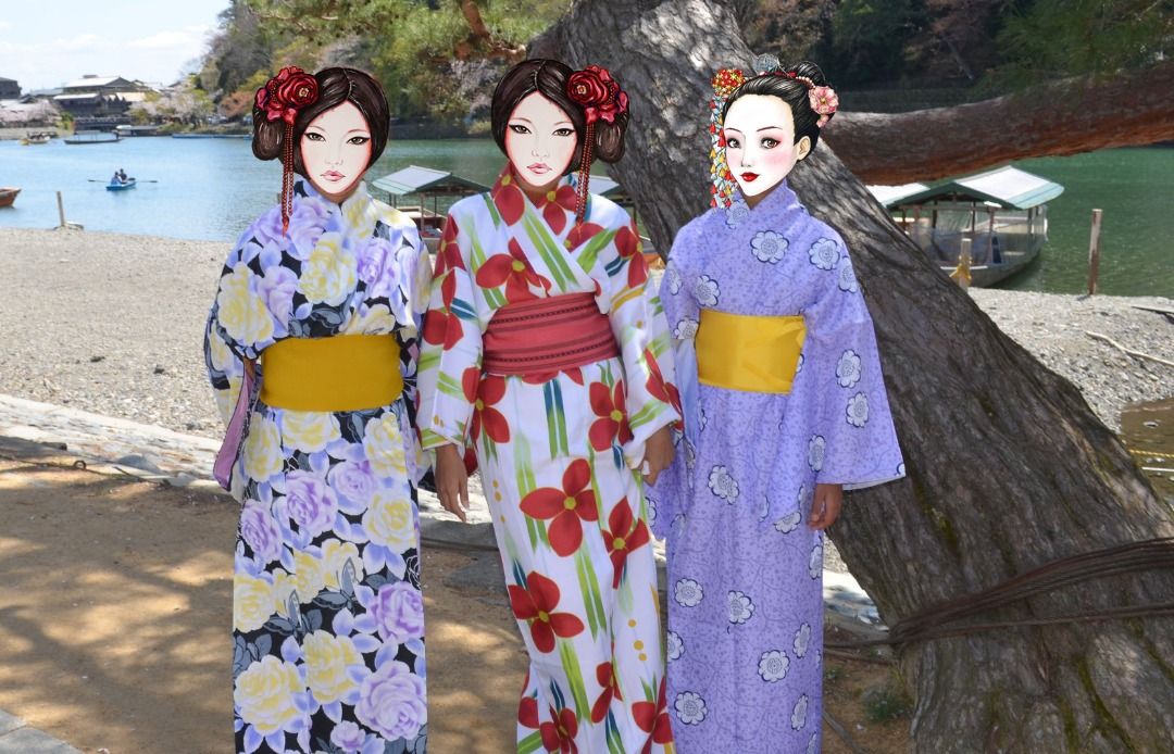 Traditional Japanese Kimon Authentic from Japan, Women's Fashion ...