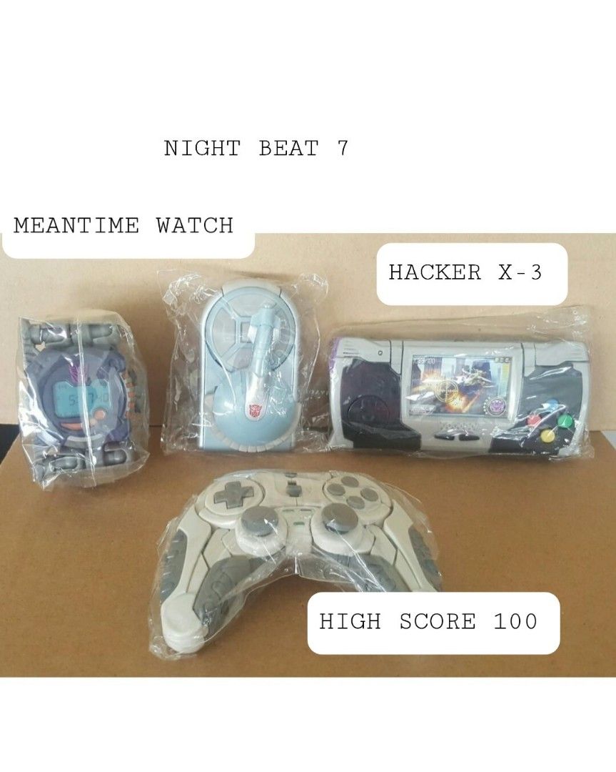 Transformers REAL GEAR ROBOTS MEANTIME WATCH NIGHT BEAT 7 HACKER High ...