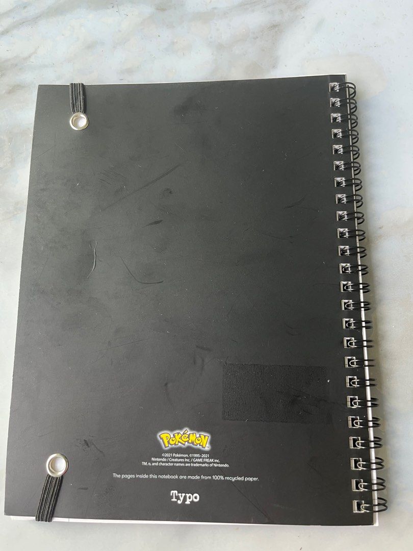 Typo Pokémon Pikachu Notebook, Hobbies & Toys, Stationery & Craft ...