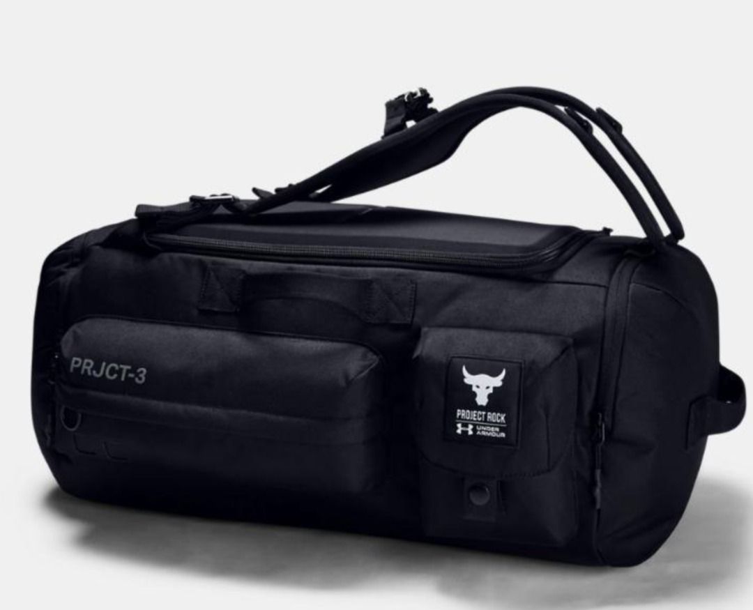 Under Armour Project Rock Duffle Backpack, Men's Fashion, Bags ...