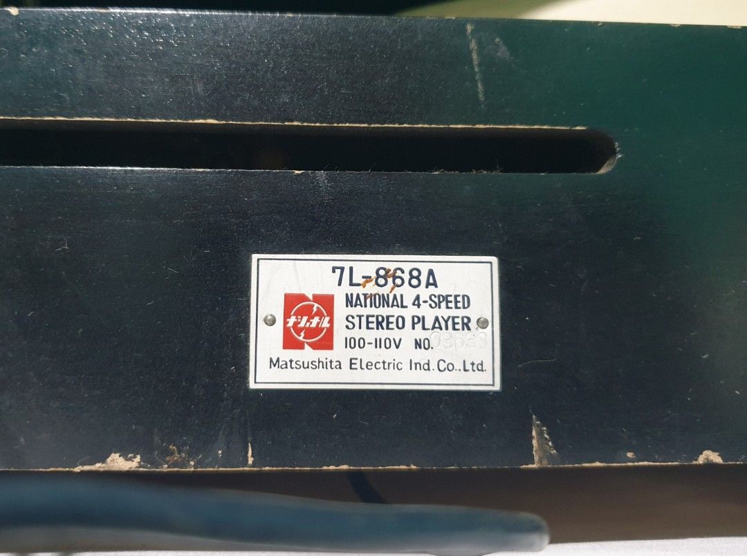 Vintage National Stereophonic Turntable, Hobbies & Toys, Memorabilia ...