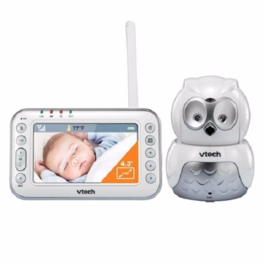 Vtech BM4500 Owl Designed Video & Audio Baby Monitor, Babies & Kids ...