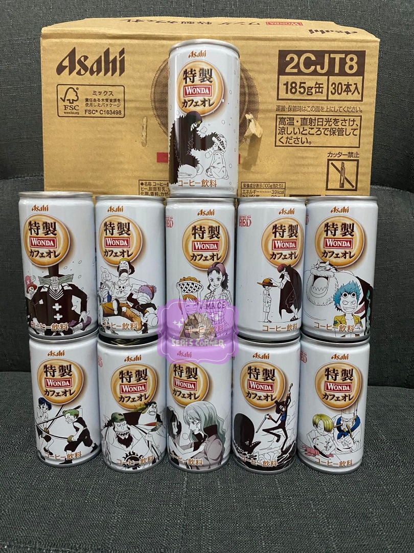 WONDA x ONE PIECE Cafe Au Lait 185g (100php each), Food & Drinks ...