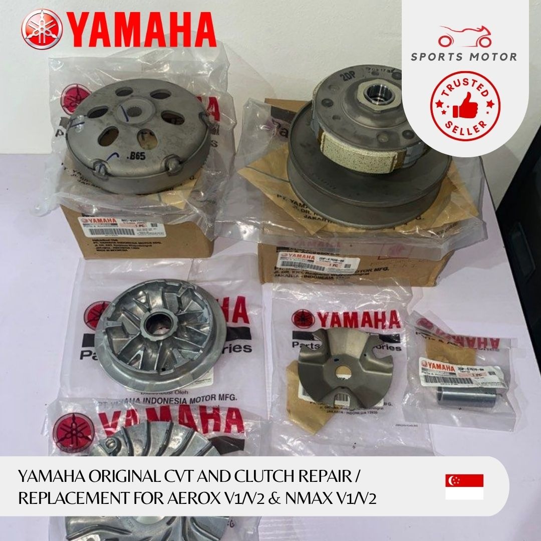 YAMAHA ORIGINAL CVT AND CLUTCH REPAIR / REPLACEMENT FOR AEROX V1/V2 ...