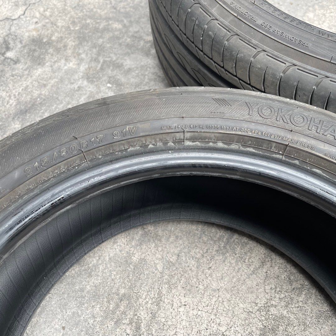 Yokohama Advan Decibel tire set (4 pcs) 215/50/17, Car Parts ...