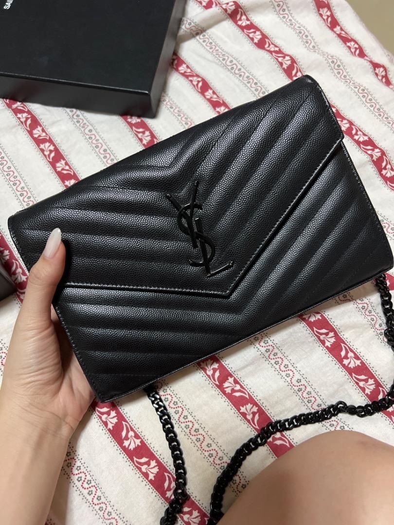 YSL Wallet On Chain, Luxury, Bags & Wallets on Carousell