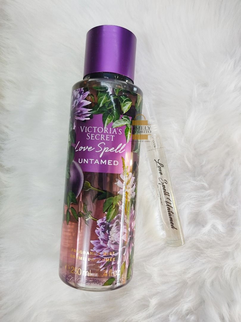 10ml Victoria's Secret Bare Vanilla/Pure Seduction/Velvet Petals/Love Spell Untamed Mist, Beauty ...