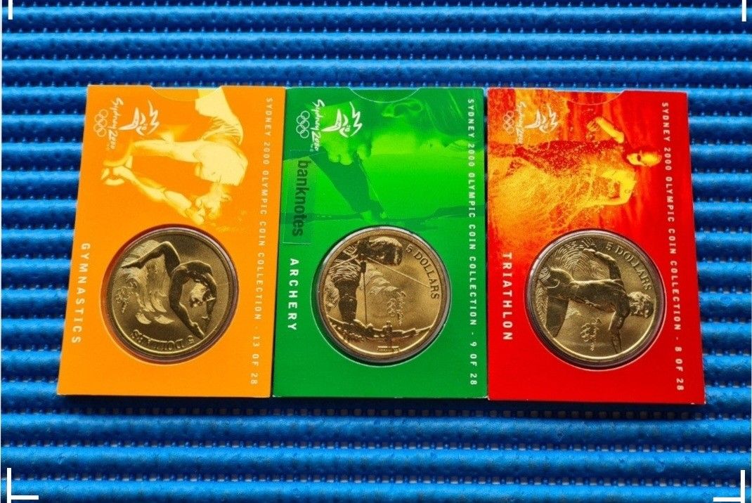 10X Australia Sydney 2000 Olympic Coin Collection & Queen Elizabeth II ...