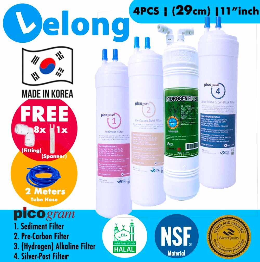 29cm/ 11" KOREA HYDROGEN-RICH WATER FILTER CARTRIDGES - U TYPE - INLINE ...