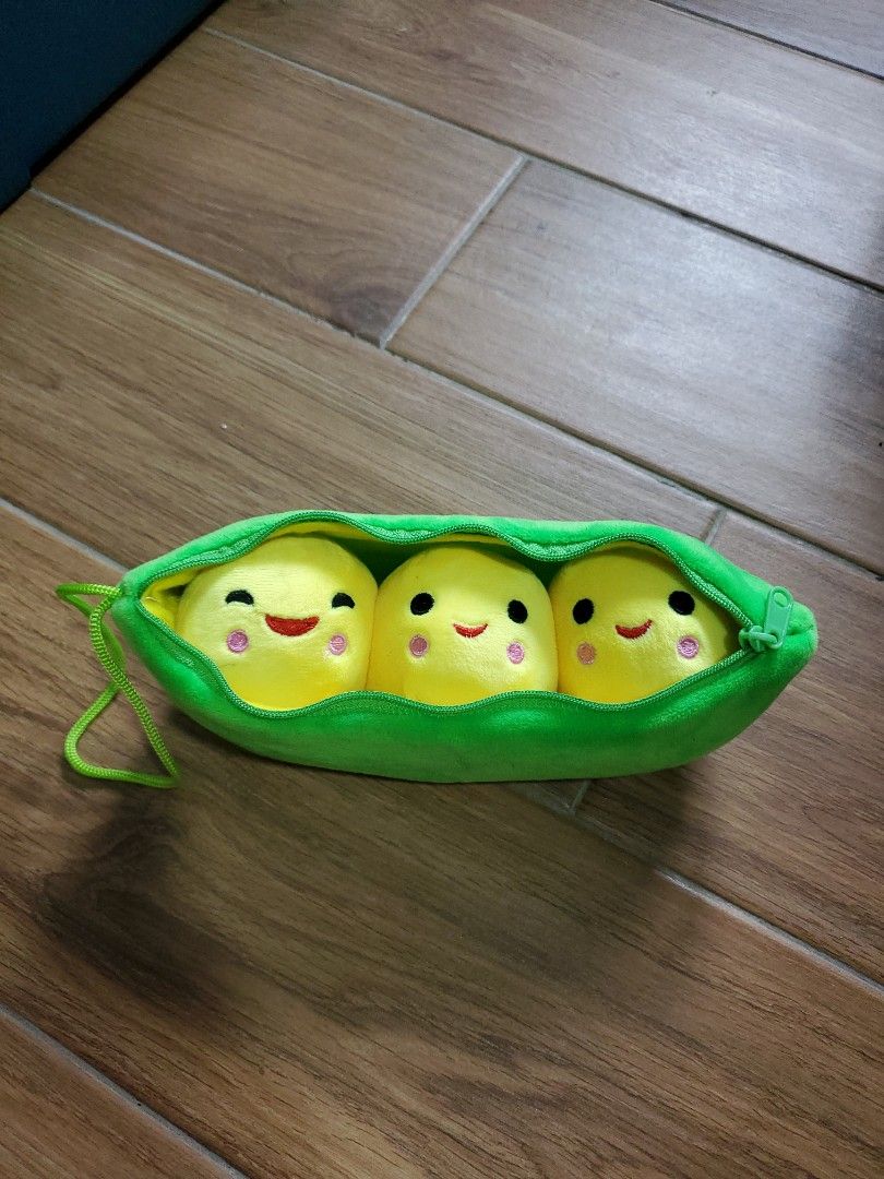 3 Peas in a Pod Plushie, Hobbies & Toys, Toys & Games on Carousell