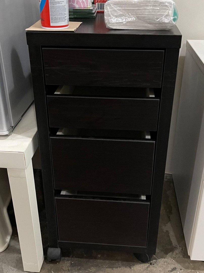 4 Tier Drawer with Wheels, Furniture & Home Living, Furniture, Shelves ...