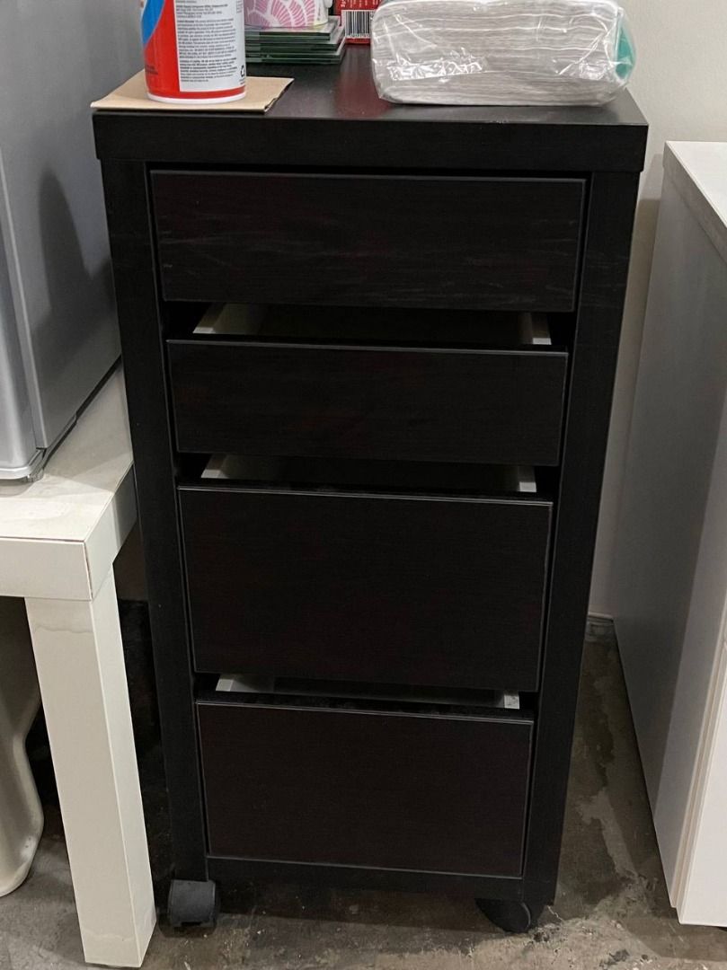 4 Tier Drawer with Wheels, Furniture & Home Living, Furniture, Shelves ...